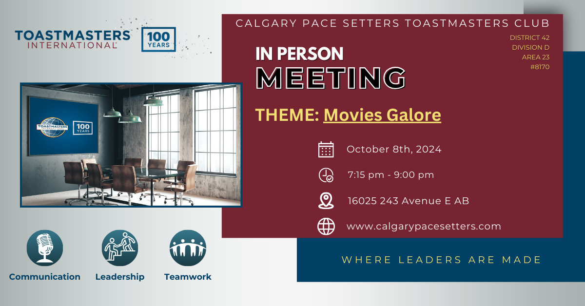 HOME - Calgary Pace Setters Toastmasters Club